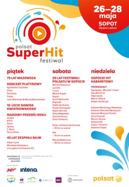 Polsat SuperHit Festiwal 2023 - Sopocki Hit Kabaretowy - Sopot | Kupuj Bilety Online - biletyna.pl