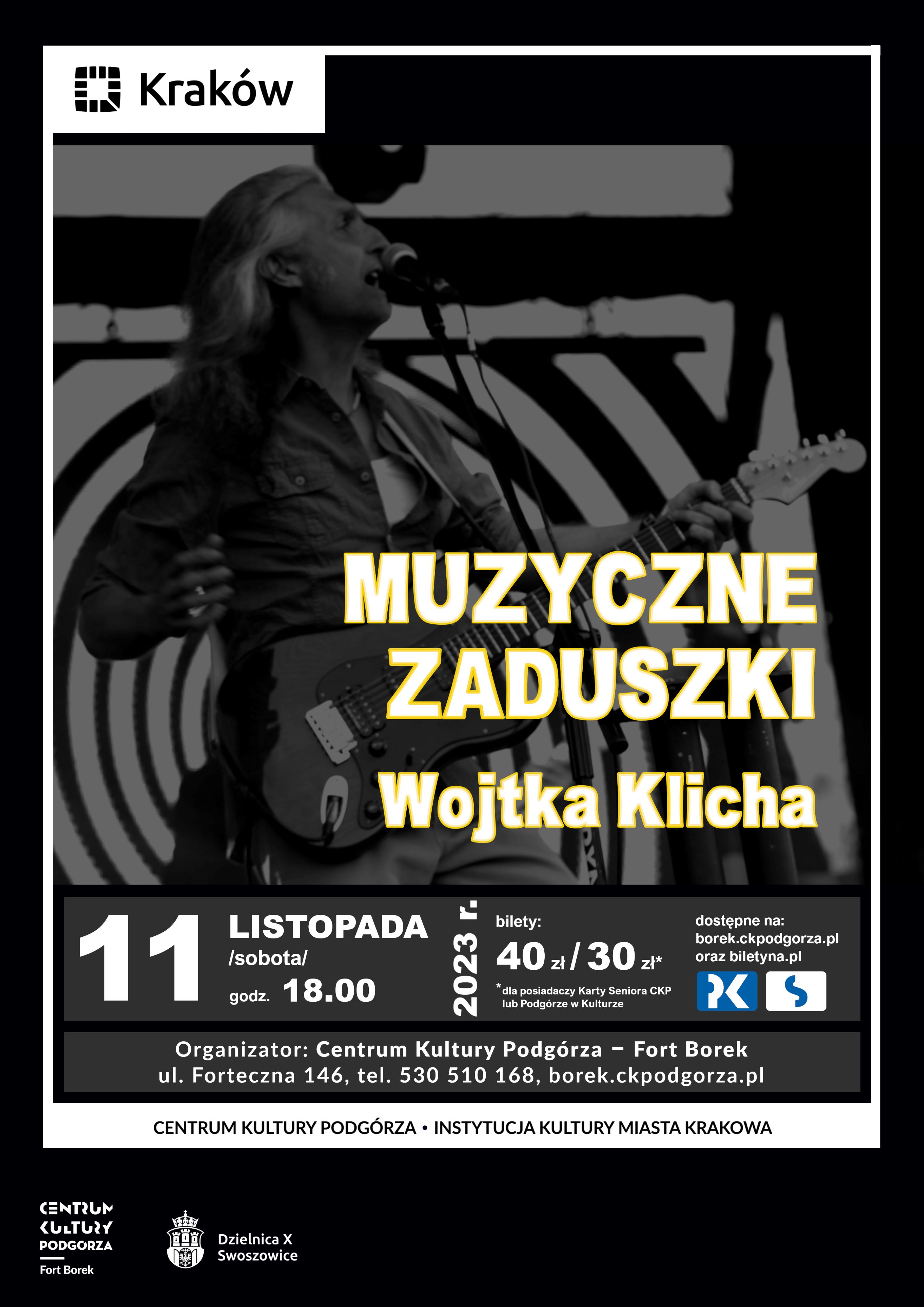 Muzyczne Zaduszki Wojtka Klicha - Kraków | Kupuj Bilety Online ...