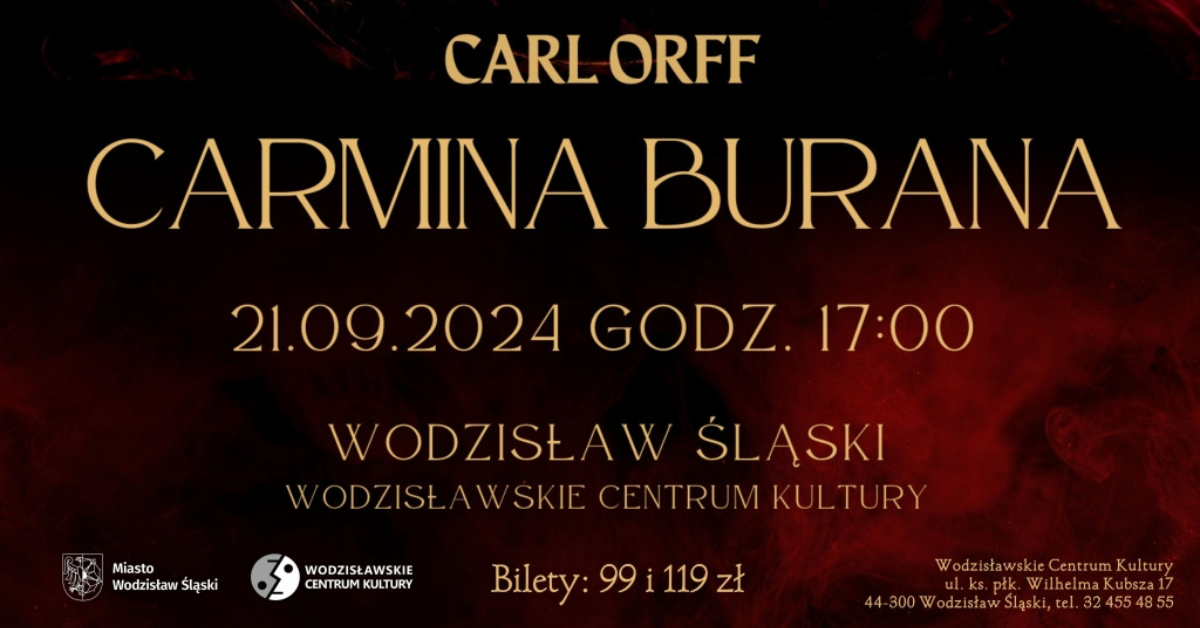 Carmina Burana Carla Orffa - Jubileusz 25-lecia Silesian Chamber Choir ...