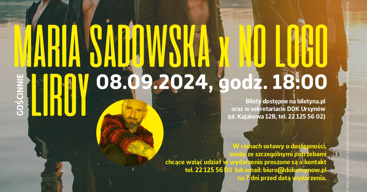 Maria Sadowska & No Logo & Liroy | Bilety Online, Opis, Recenzje | 2025 ...