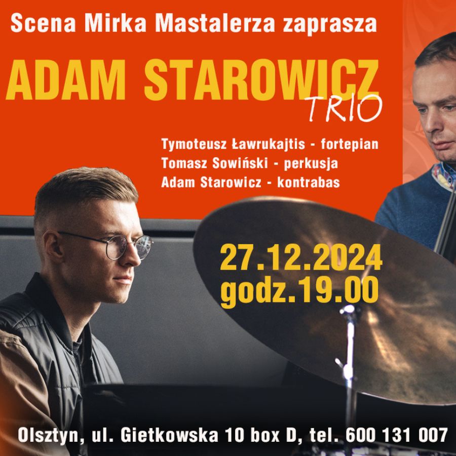 Adam Starowicz Trio - premiera płyty „Echoes From The Lakes” | Bilety ...