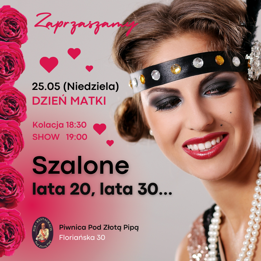 Szalone lata 20, lata 30 - Restauracja pod Złotą Pipą - Kraków | Kupuj ...
