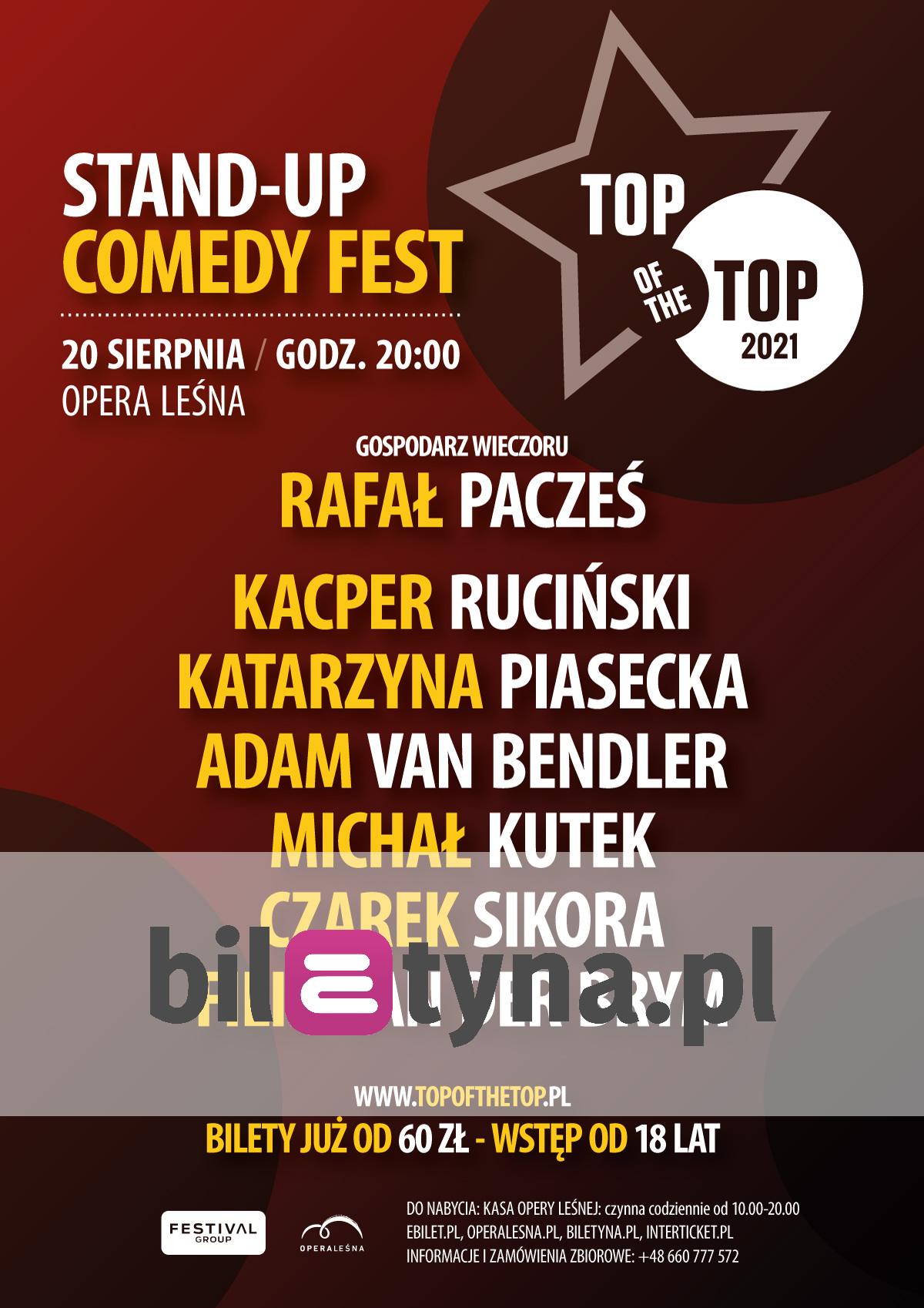 Top of the Top Stand-up Comedy Fest - Sopot Opera Leśna, 20 sierpnia ...